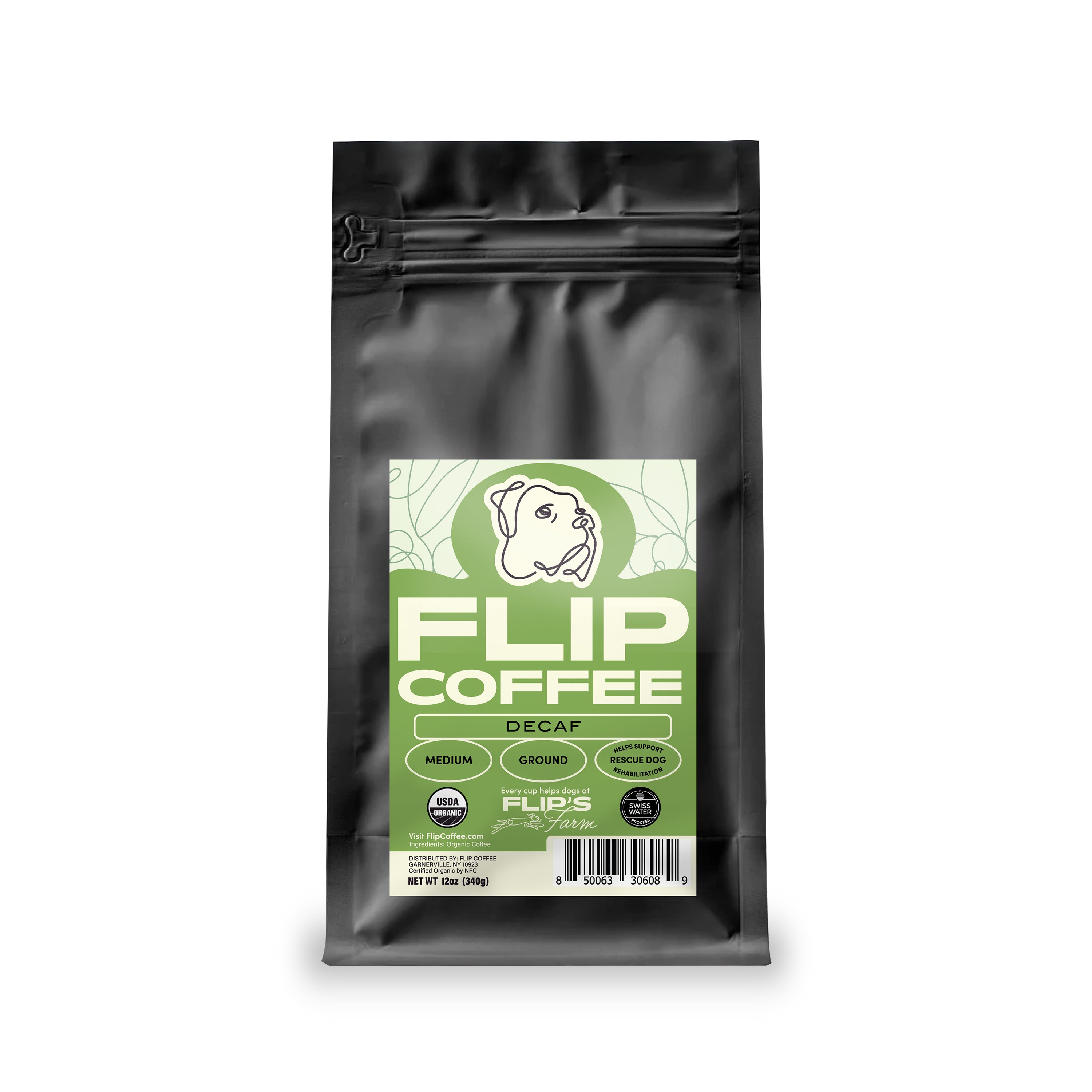 Decaf Roast USDA Organic 12 oz – Flip Coffee
